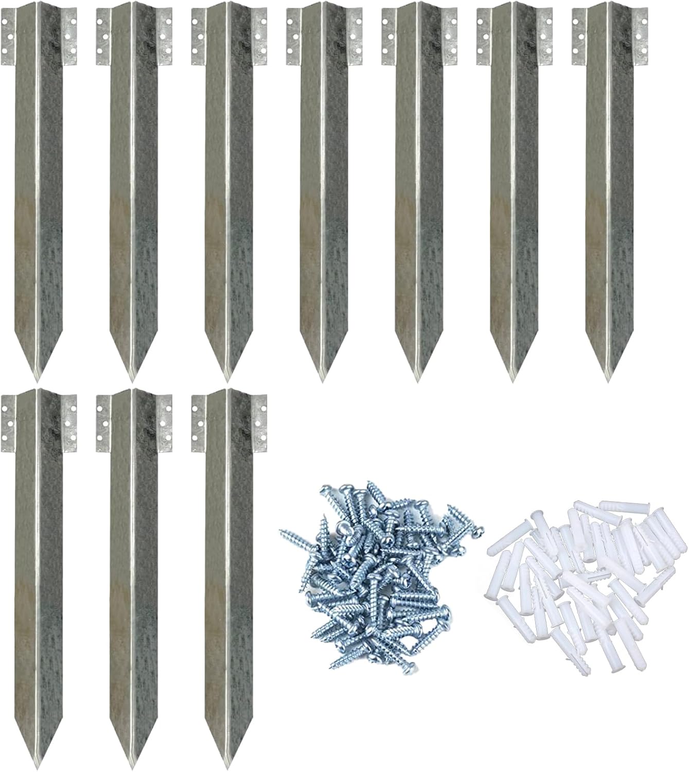 Amazon.com : Heavy Duty Sleeper Stakes 10 Pcs, Fixing Peg Timber with ...