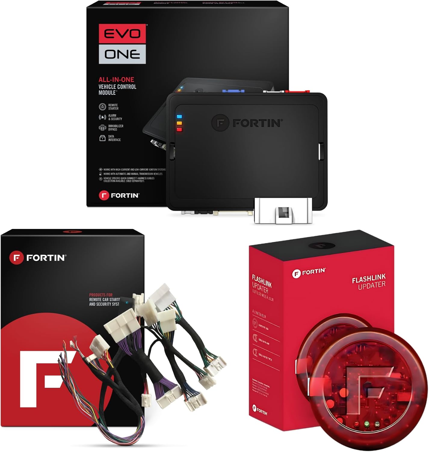Fortin EVO-ONE-MIT2 Remote Start & Flashlink Updater Bundle - Plug-and ...