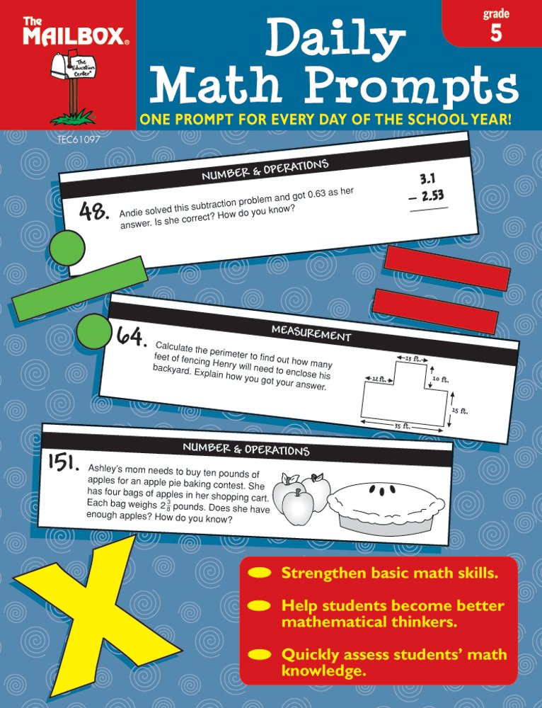 Daily Math Prompts (Gr. 5) by The Mailbox Books Staff (2007-07-01): The ...