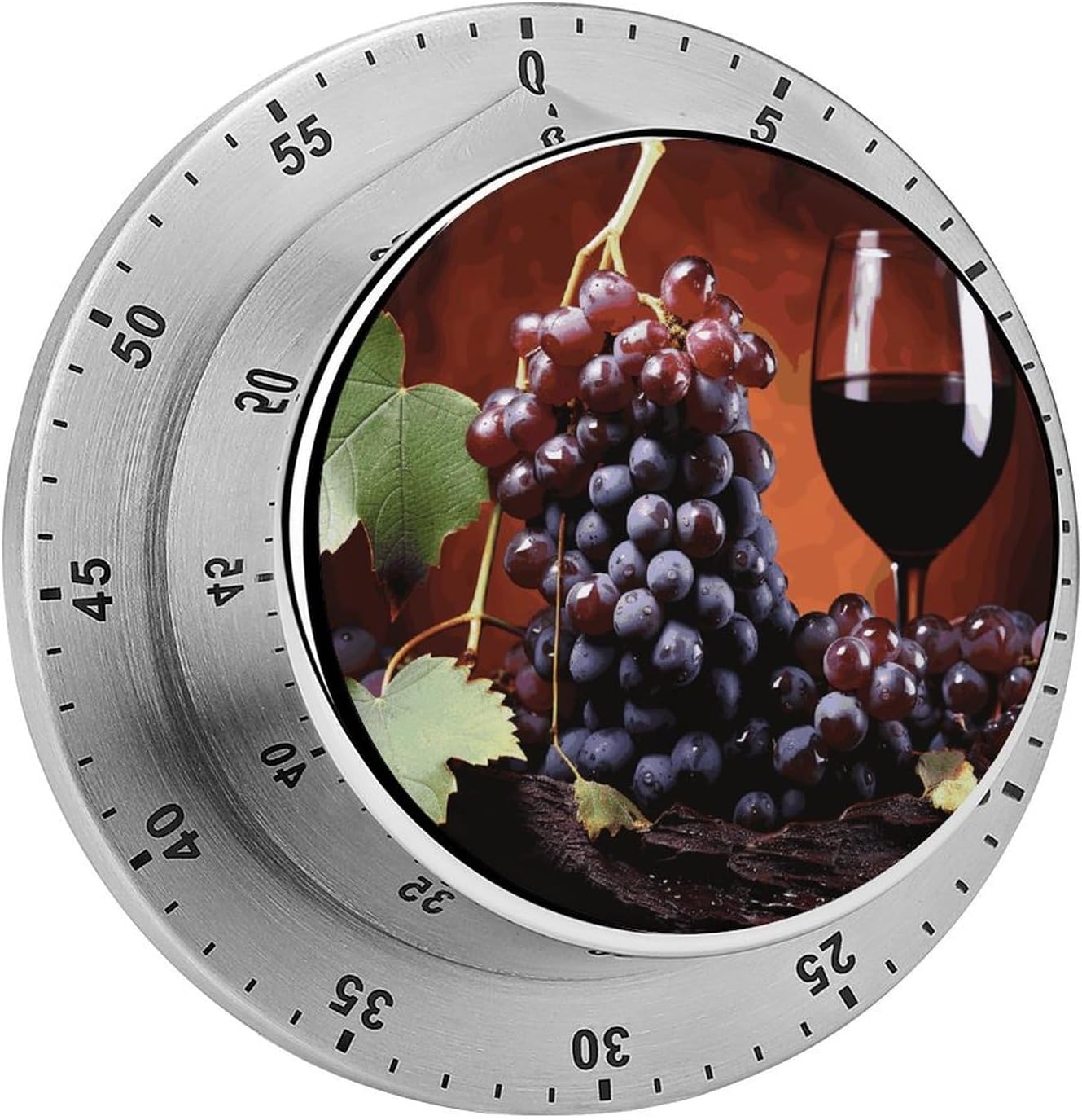 Amazon.com: Red Wine Grapes Kitchen Timer Magnetic Stainless Steel ...