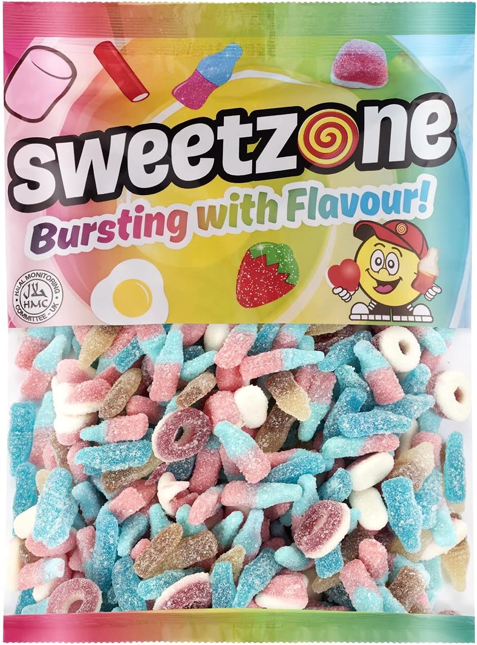 Sweetzone Fizzy Mix - 1KG - Pick and Mix Sweets - Halal : Amazon.co.uk ...