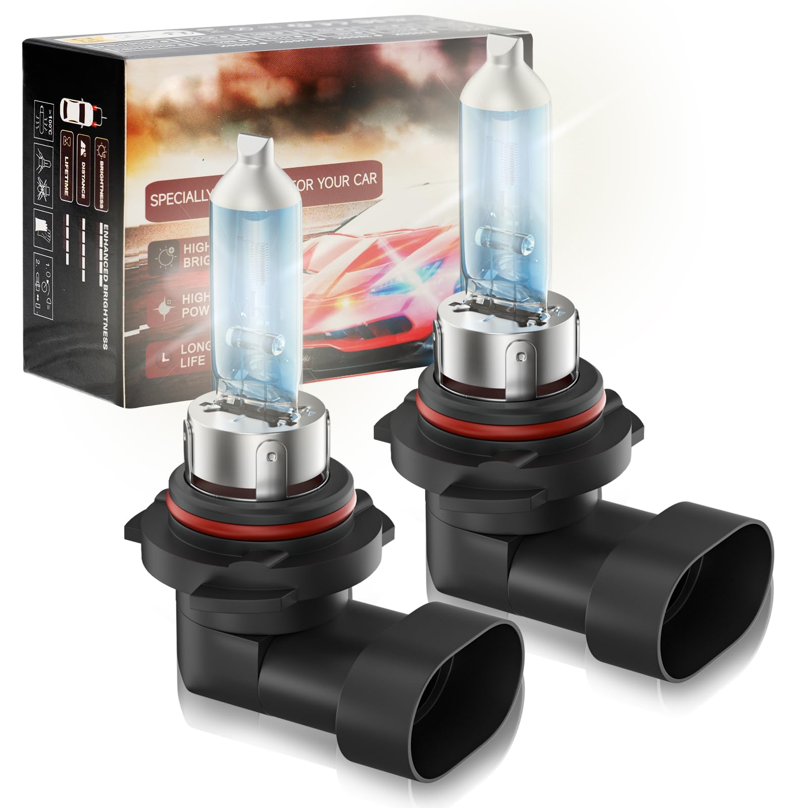 Amazon.com: SHINEHOME 9006 Headlight Bulbs, 55W Super Bright 9006/HB4 ...