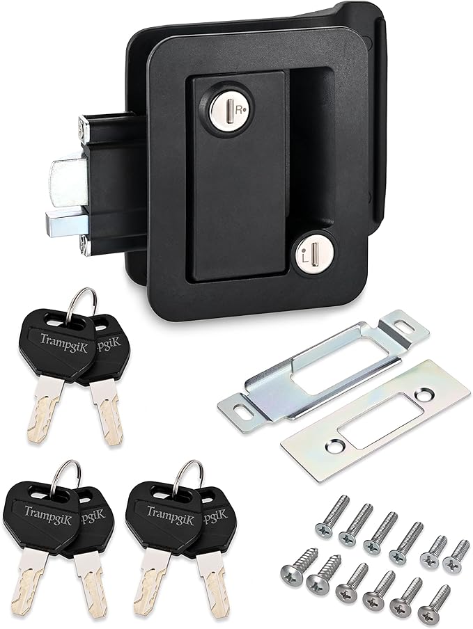 Amazon.com: TrampgiK Engineering Plastic Camper Door Lock, RV Door Lock ...