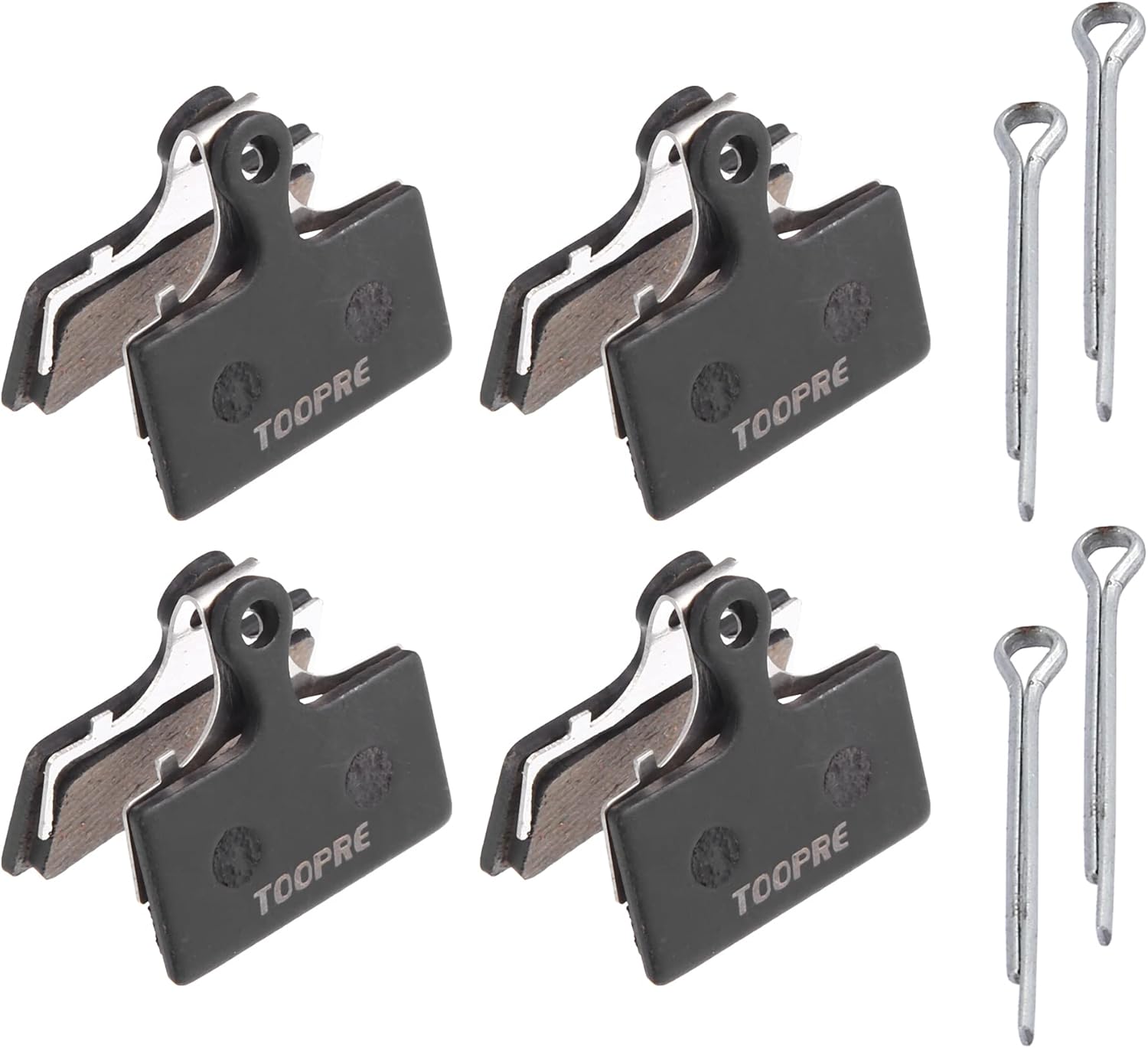 X AUTOHAUX 4 Pair Resin Disc Bike Brake Pads W/Split Pin for Shimano ...