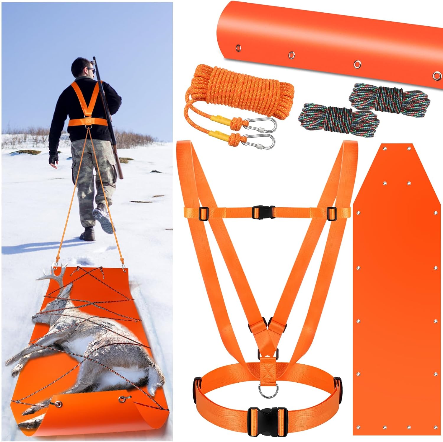 Amazon.com : Deer Drag Sleds Set, 5 pcs Deer Hunting Equipment, Deer ...