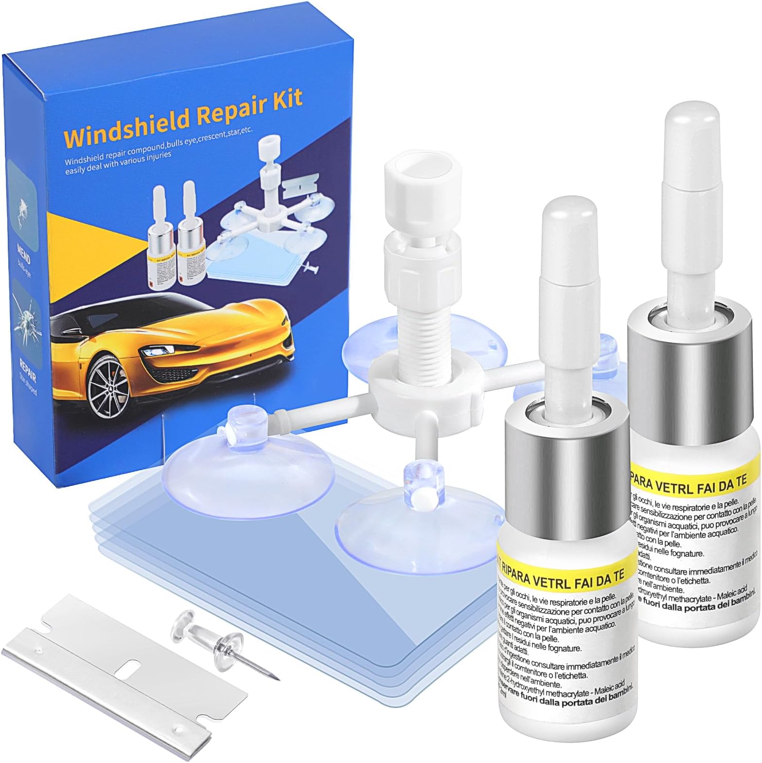 Amazon.com: Windshield Repair Kit,Windshield Chip Repair Kit for Chips ...