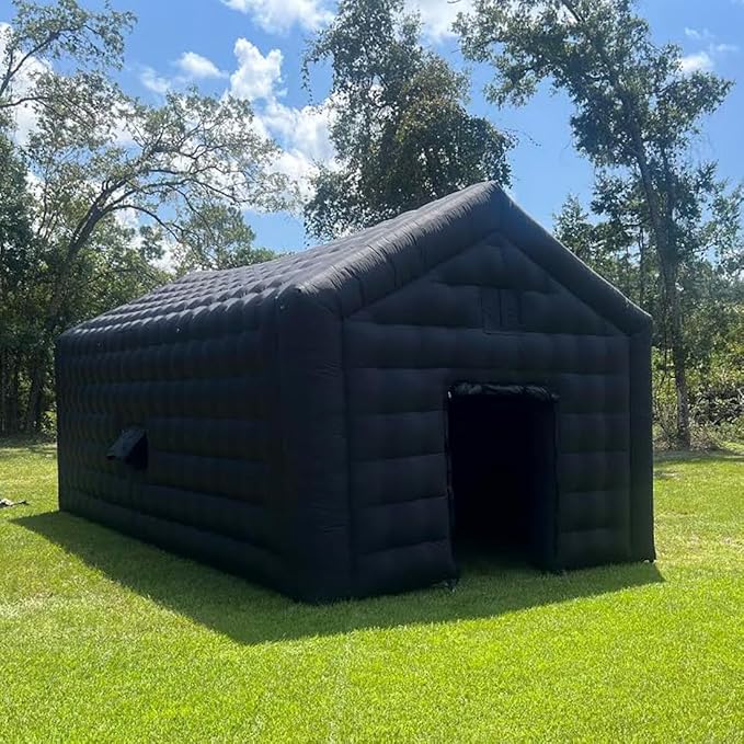 Amazon.com : Large Black Inflatable Cube Disco Tent Square Gazebo Event ...