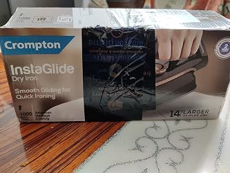 Buy Crompton InstaGlide 1000-Watts Dry Iron with American Heritage ...