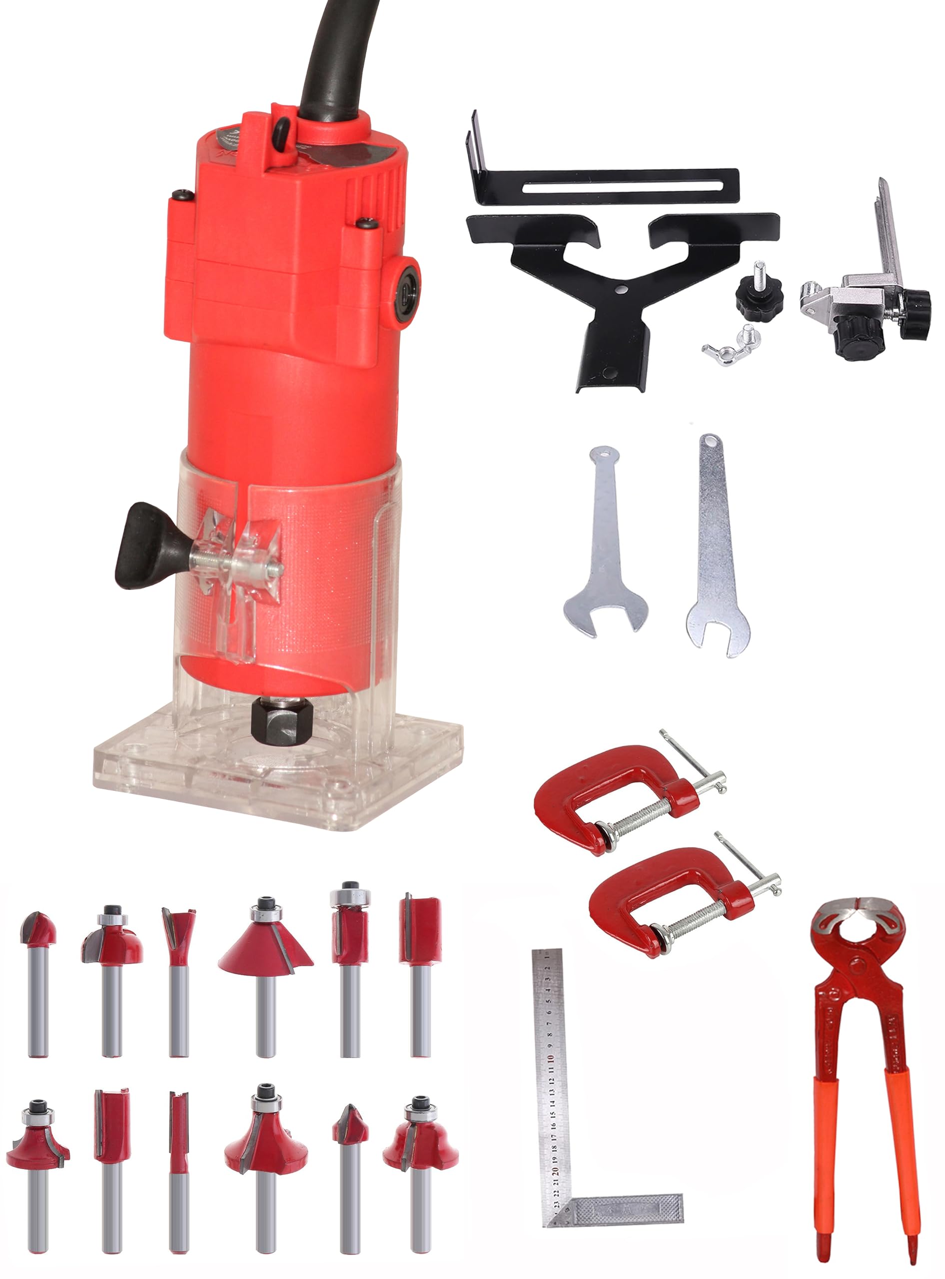 Digital Craft 30000 RPM Woodworking Electric Trimmer 1000W Wood Milling ...