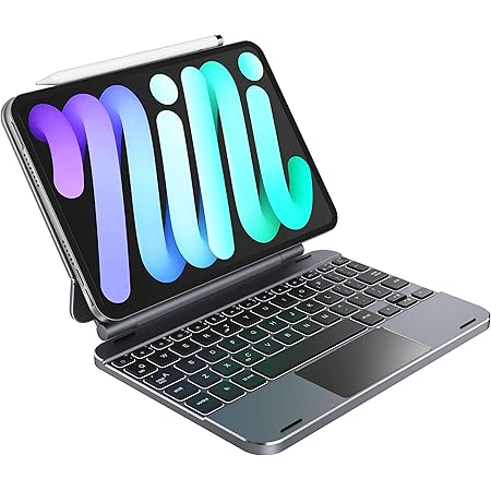 Amazon.com: HENGHUI iPad Mini 6th Generation Magnetic Keyboard Case ...