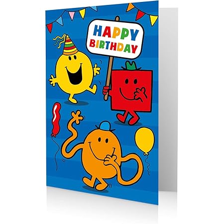 Mr Men Birthday Card, Happy Birthday : Amazon.co.uk: Stationery ...