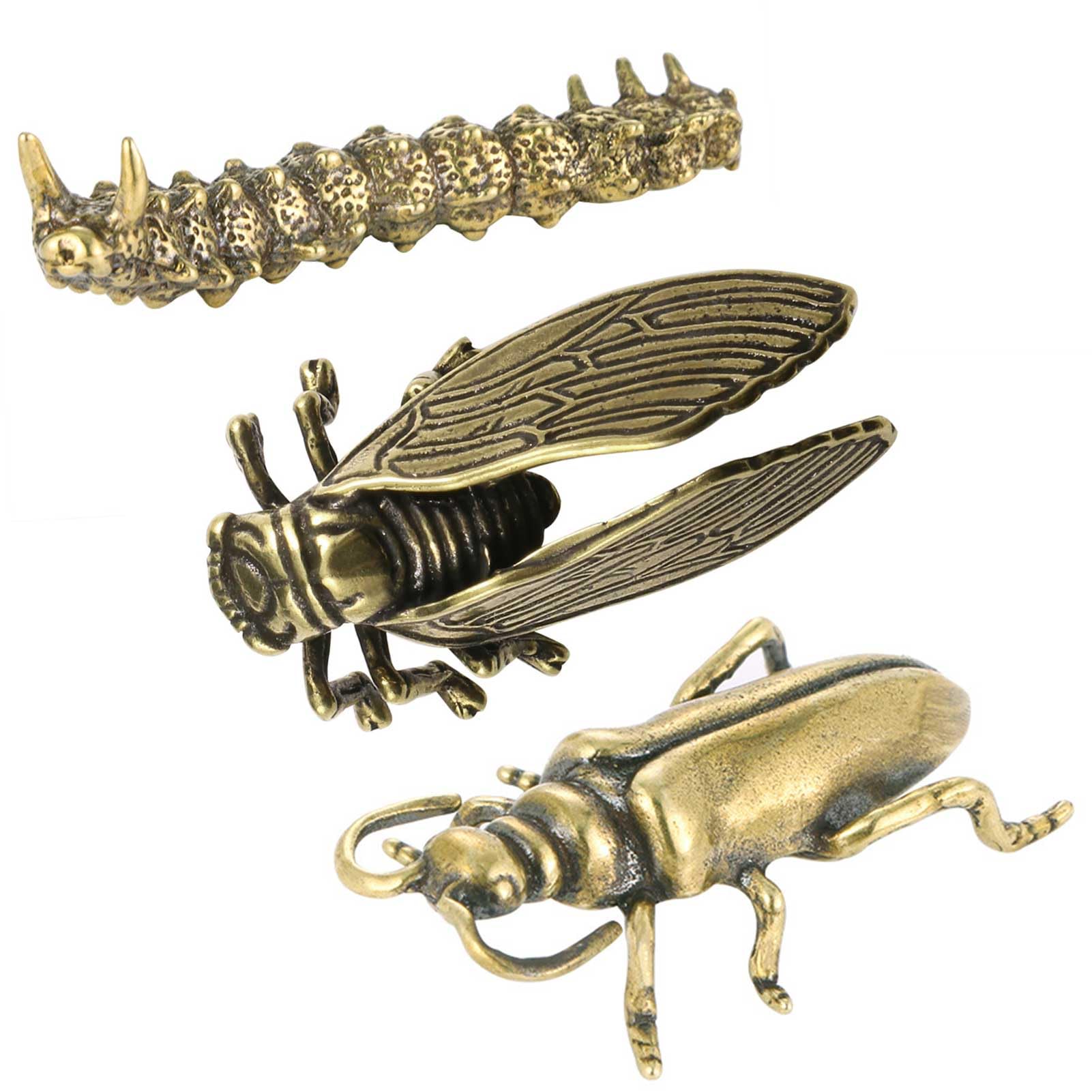 Amazon.com: SnowOwl Small Brass Metal Statue Animals Figurine Brass ...