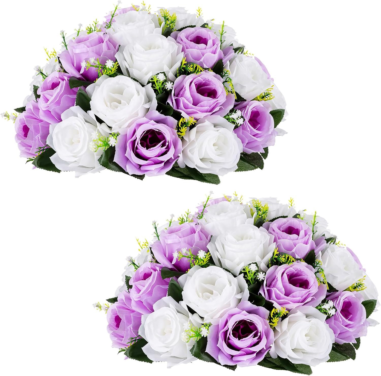 Amazon.com: NUPTIO Large Artificial Flower Centerpieces - 2 Pcs 13.8in ...
