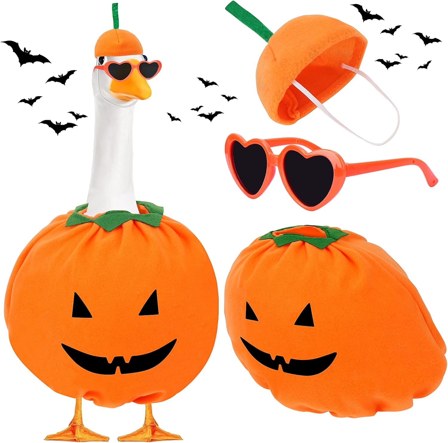 Amazon.com: Hysagtek Halloween Porch Goose Outfits - Yard Goose Outfits ...