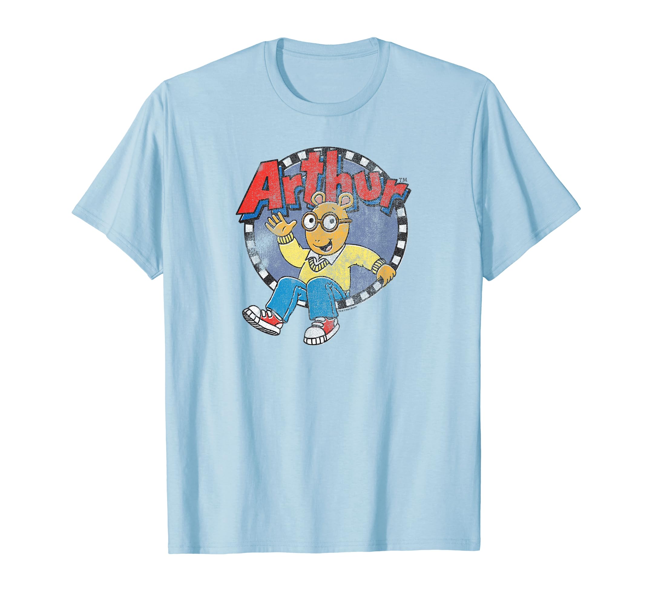 Amazon.com: Arthur Distressed Arthur Waving Logo T-Shirt : Clothing ...