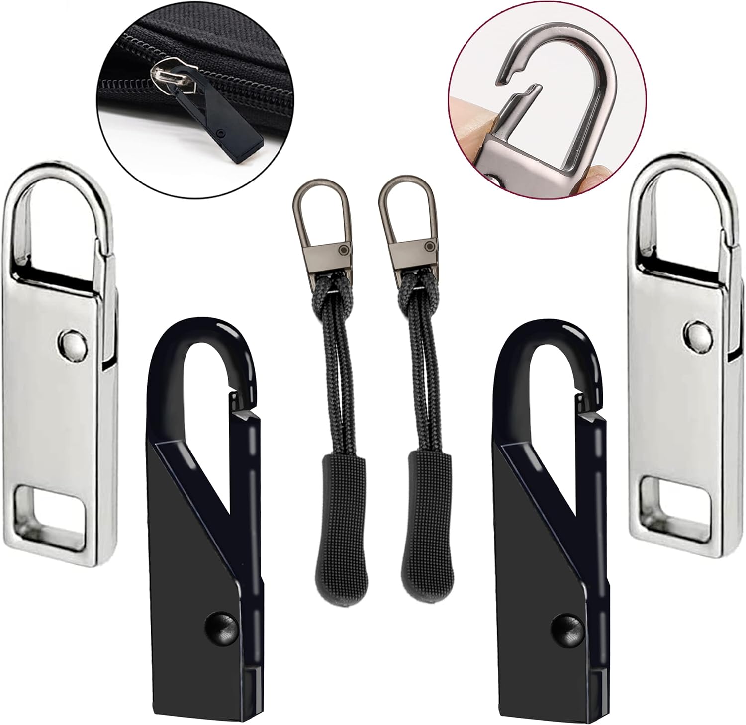 Amazon.com: Zipper Pull Replacement,Zipper Repair Kit for Jacket Luggage Suitcase Replacement ...