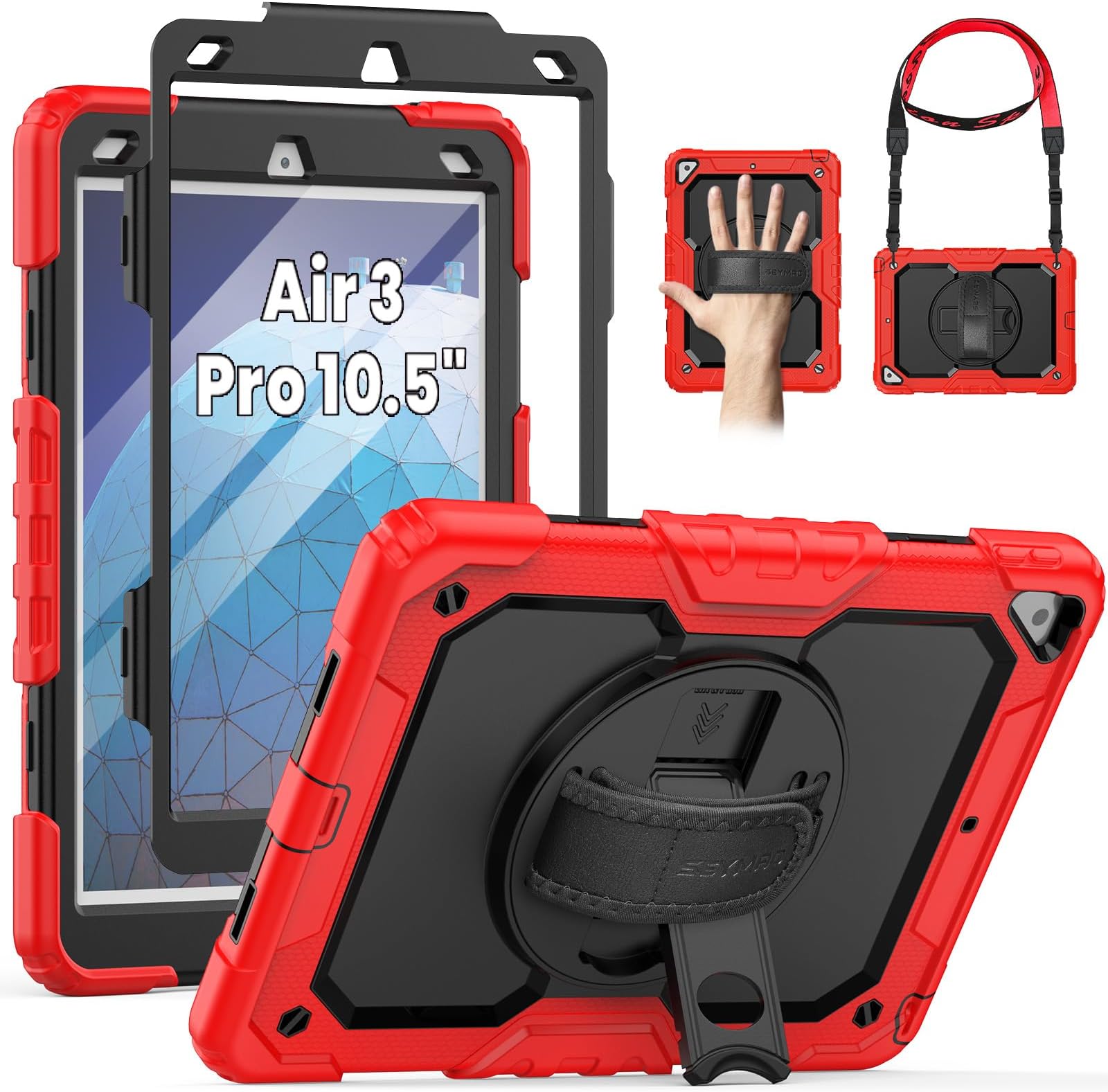 Amazon.com: SEYMAC for iPad Air 11 Inch Case 2024 M2 (Air 6th ...