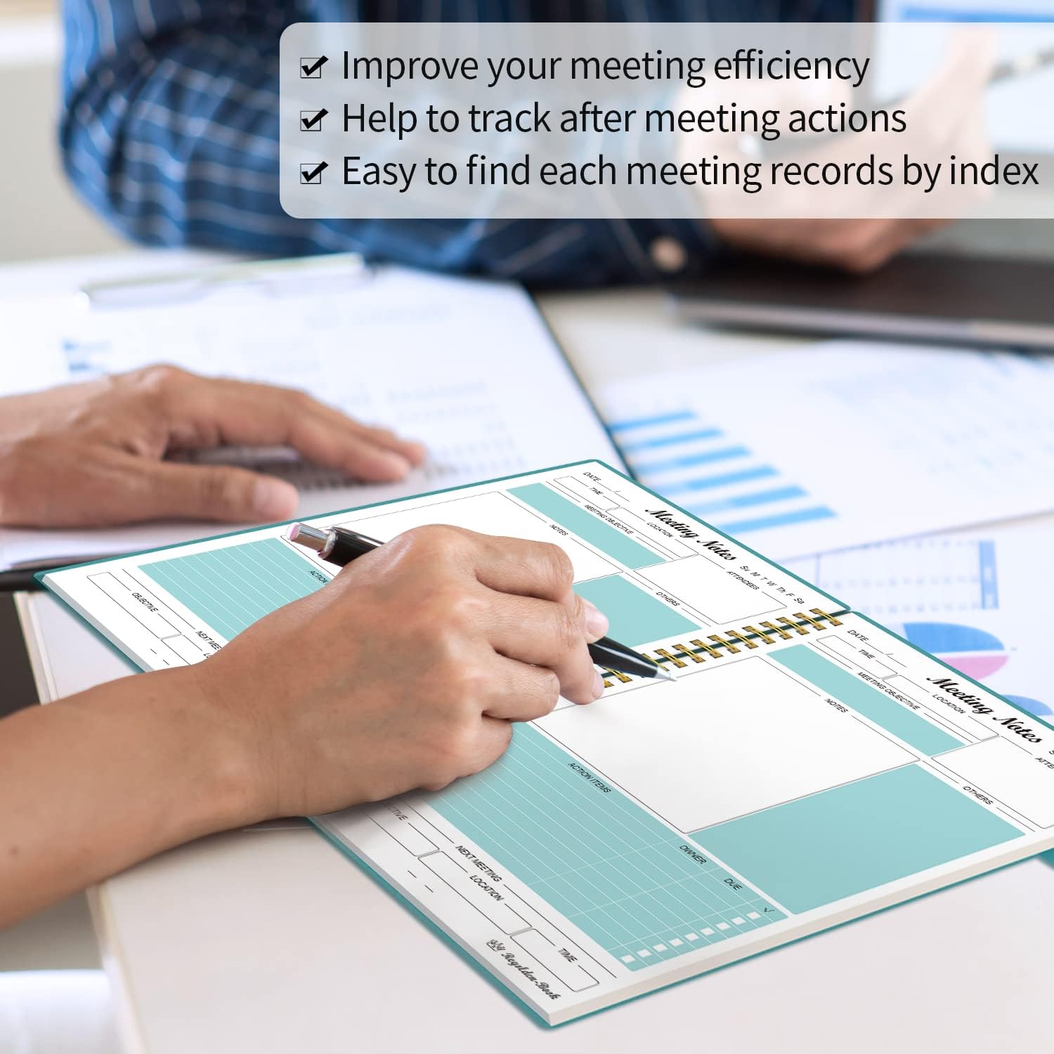 Meeting Notebook for Work with Action Items Project Planner Notebook ...