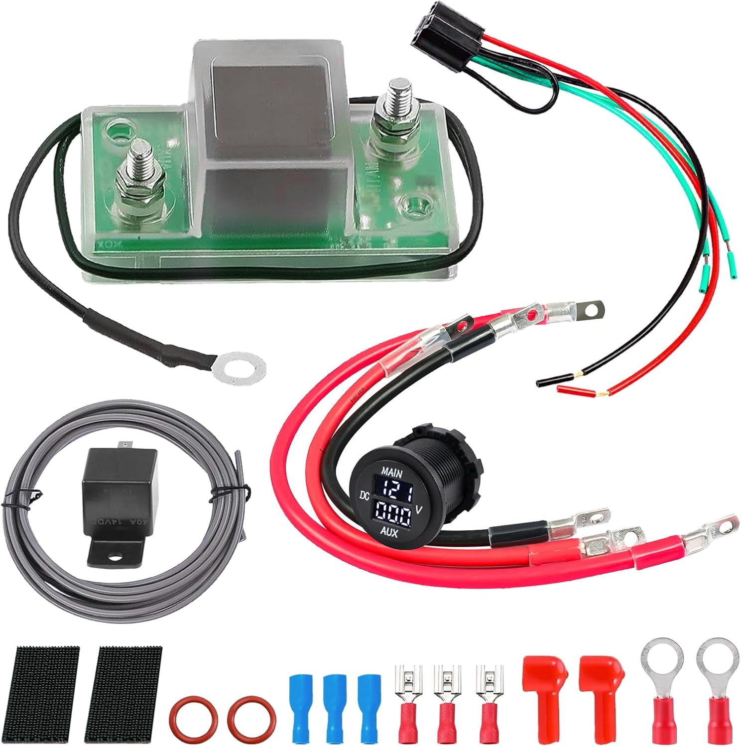 Amazon.com: BRGD Dual Battery Isolator Kit, 12 Volt 140Amp Automatic ...