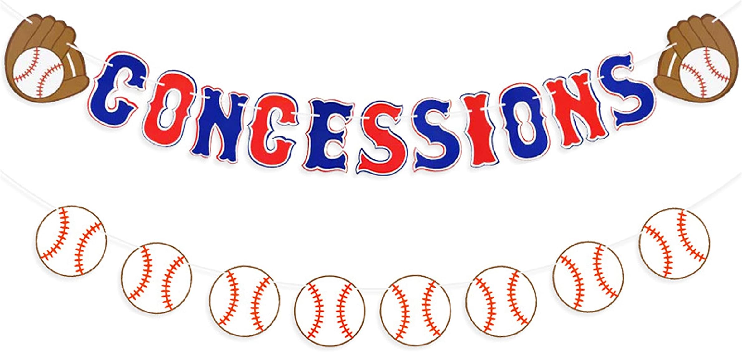 Amazon.com: Jute Burlap Concession Banner Baseball theme baby shower ...