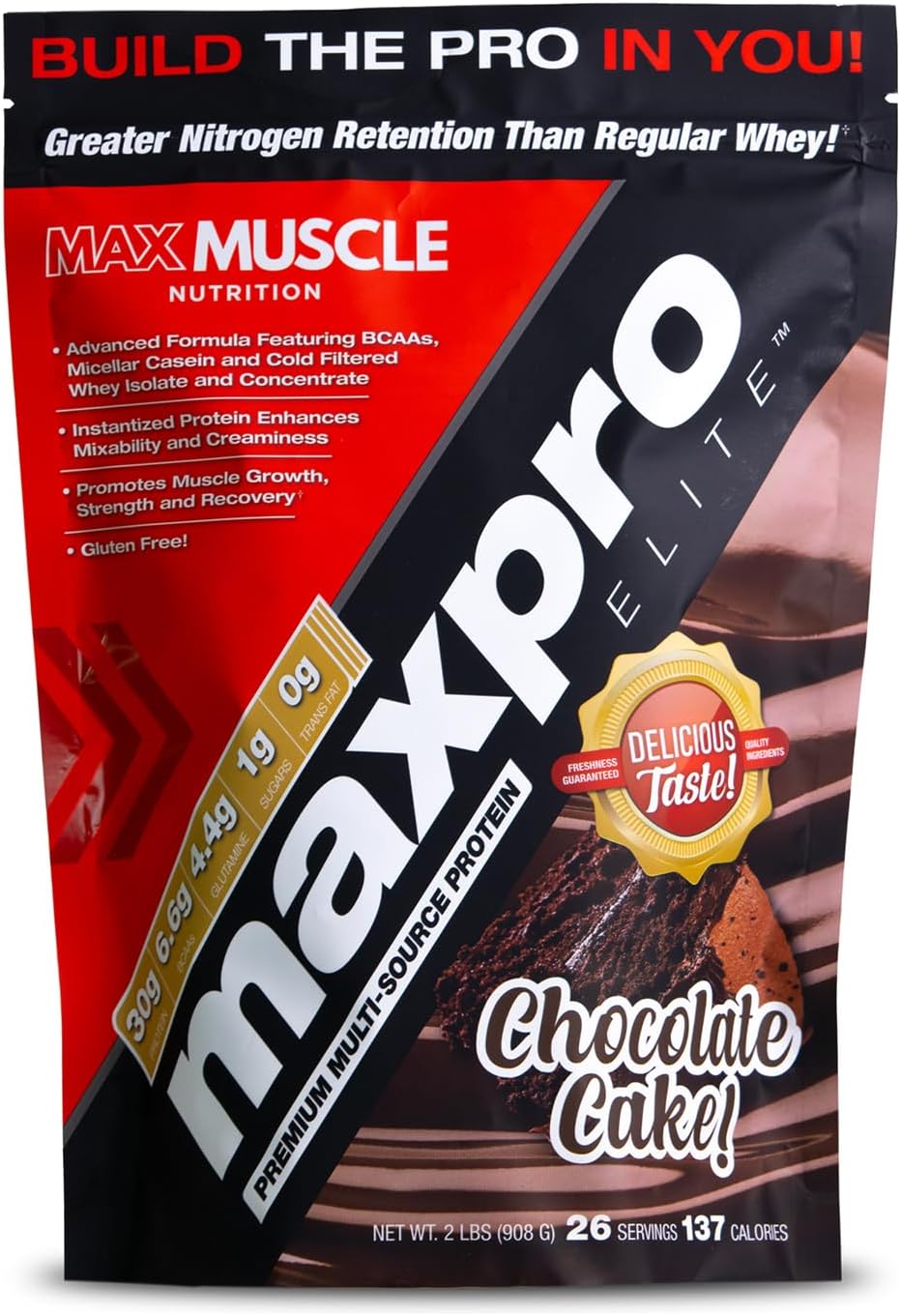 Amazon.com: Max Muscle Maxpro Elite Premium Multi-Sourced Protein ...