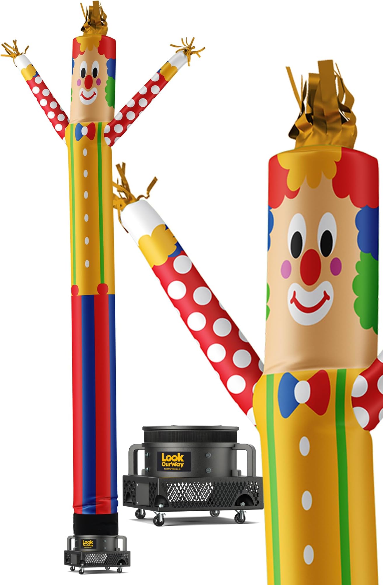 Amazon.com: LookOurWay Air Dancers Wacky Waving Inflatable Tube Man Set ...