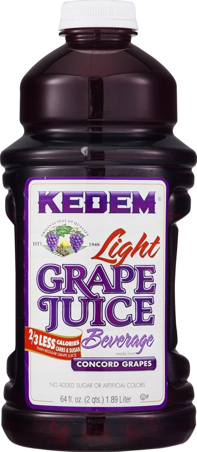 Amazon.com : Kedem Lite Concord Grape Juice, 64 oz : Fruit Juices ...