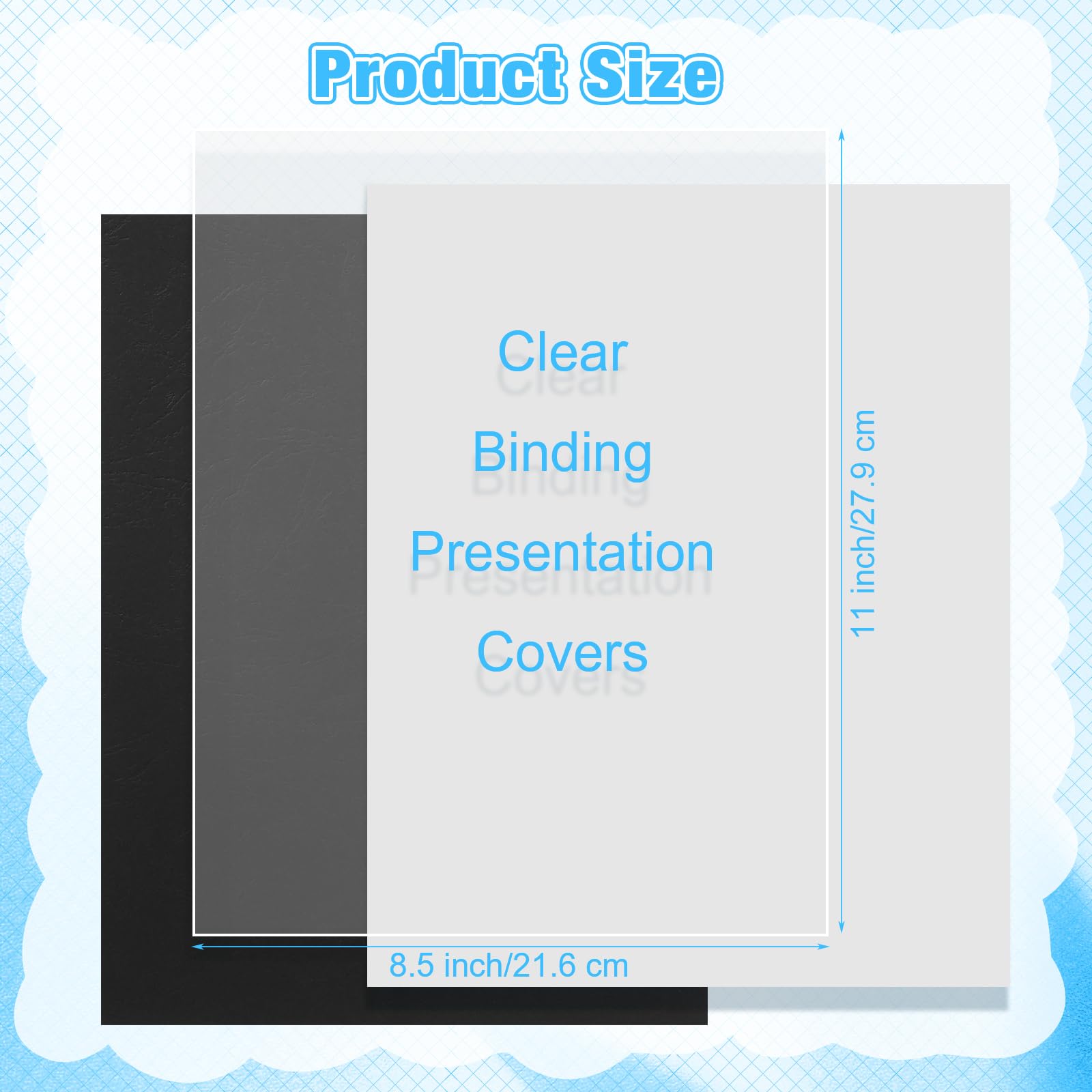 Resume Folder Report Covers With Sliding Bar Teling 48 Pack Clear ...