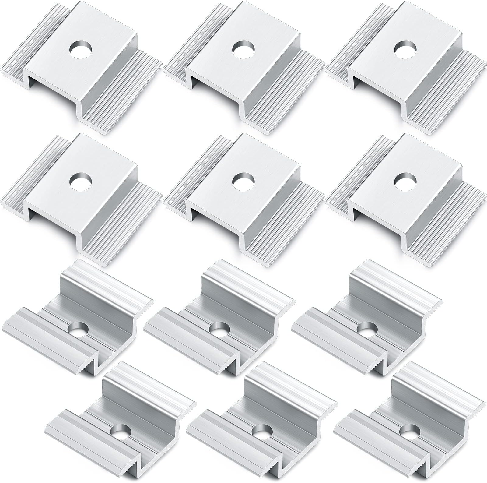 Amazon.com: uxcell® 5Pcs Aluminum Solar Panel Mounting Brackets-Mid ...