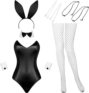 Geyoga Anime Women Bunny Costume Bunny Outfit Halloween Cosplay ...