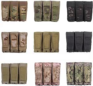 Amazon.com : AOJIEQI Emersongear Tactical Flap Triple Magazine Pouch ...