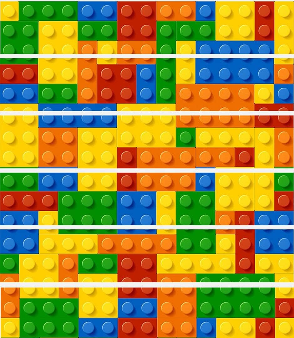 Amazon.com: Sunny Decals 3D Building Block Wall Decal - Set of 5 ...