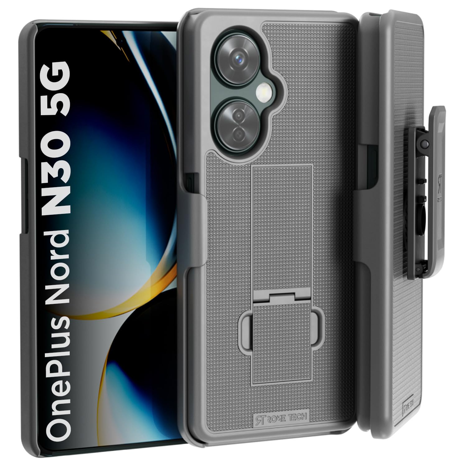 Amazon.com: for OnePlus Nord N30 5G Case with Belt Clip Holster ...