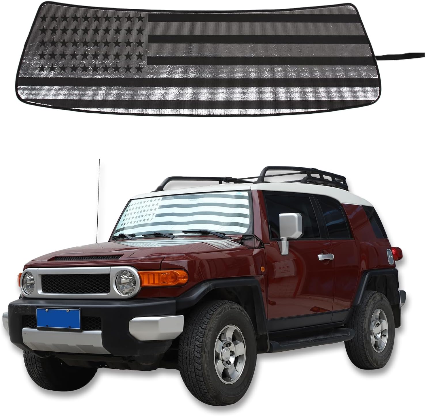 Amazon.com: Windshield Sunshade Compatible with Toyota FJ Cruiser 2007 ...