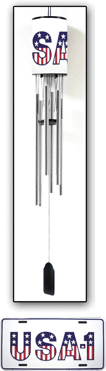 Amazon.com : Sunset Vista Designs S06 USA-1 Wind Chime : Wind ...