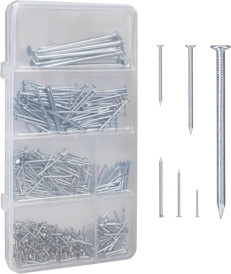 Avlcoaky 800pcs Nails for Hanging Pictures Small Finishing Nails ...