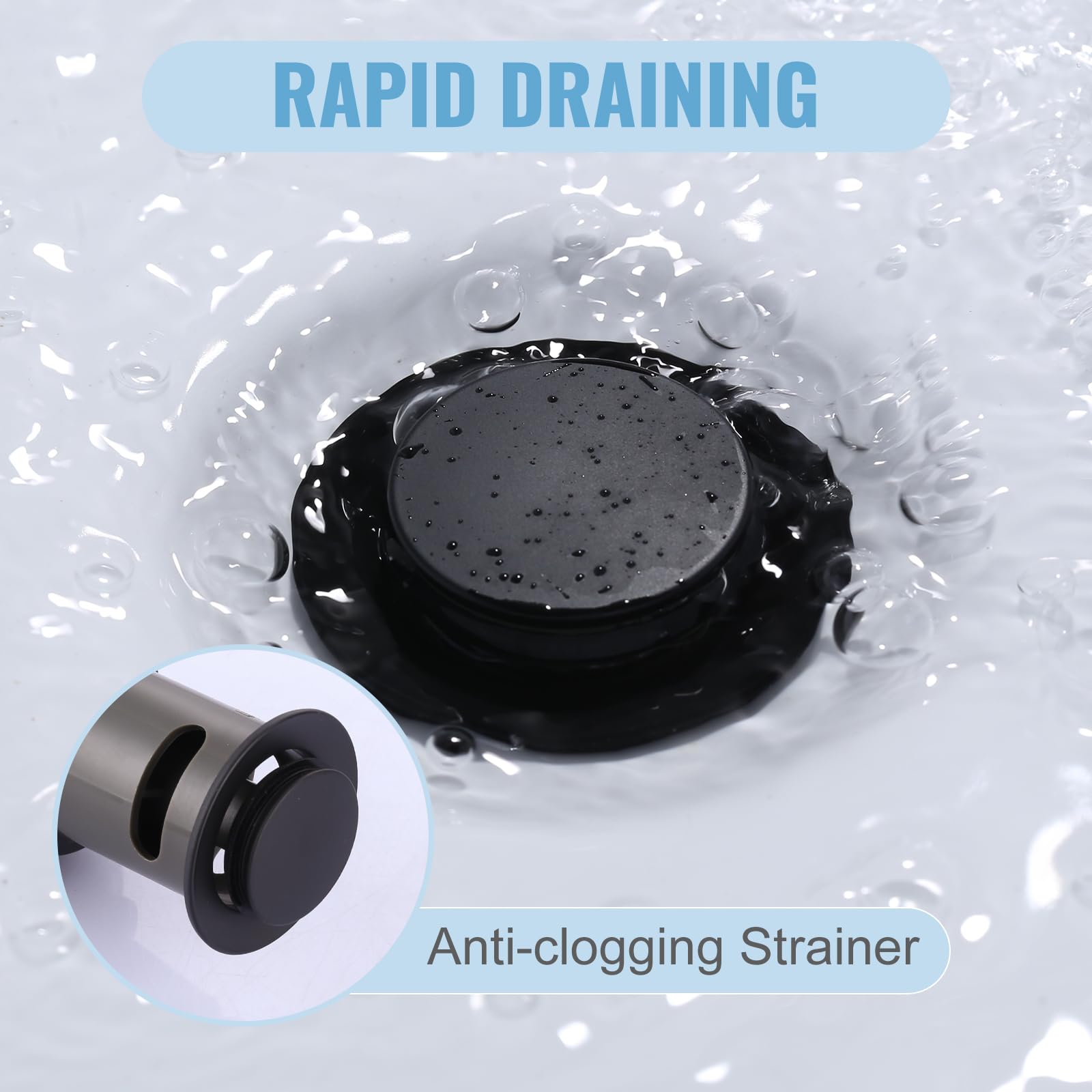Snapklik.com : ALEASHA Bathroom Sink Drain