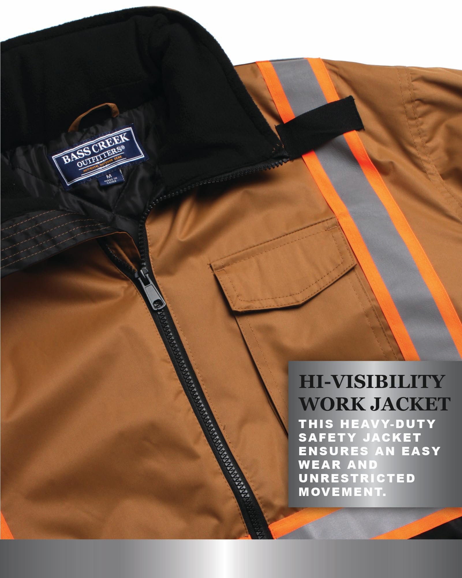 Snapklik.com : Bass Creek Outfitters Mens High Visibility Jacket ...