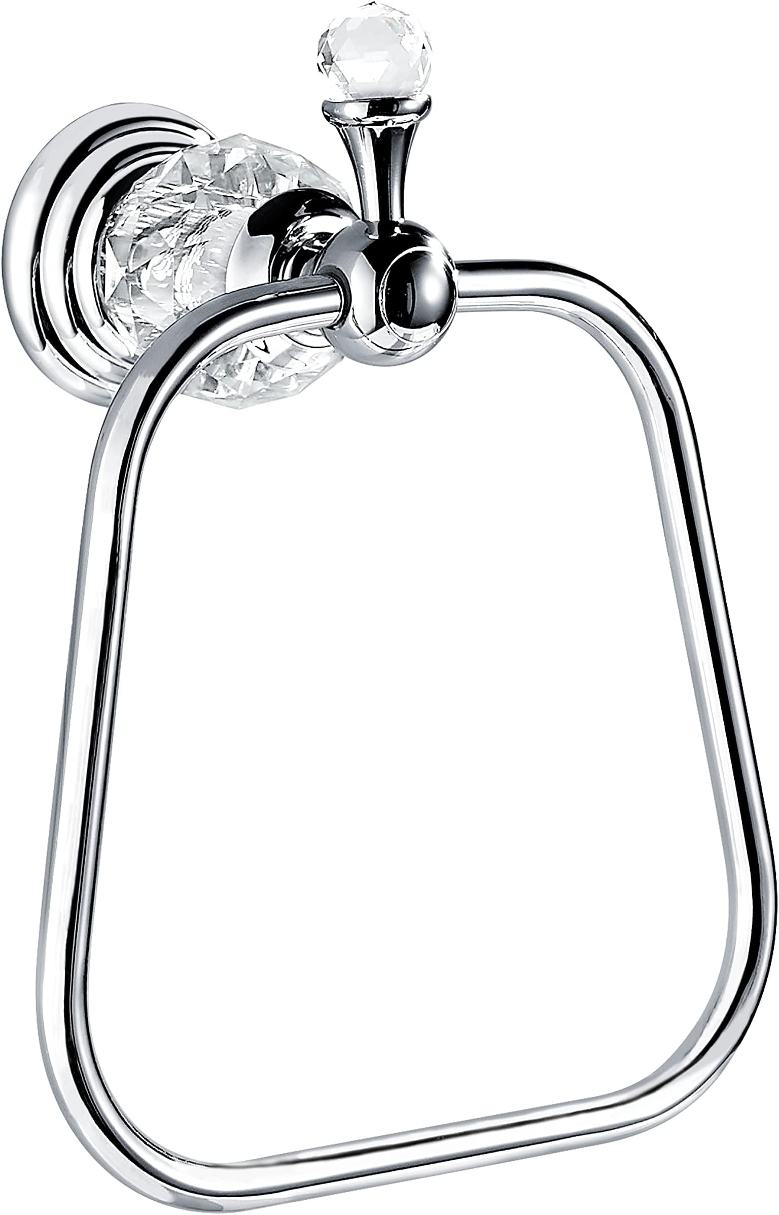 Amazon.com: Kabter Crystal Series Brass Bathroom Hand Towel Ring ...