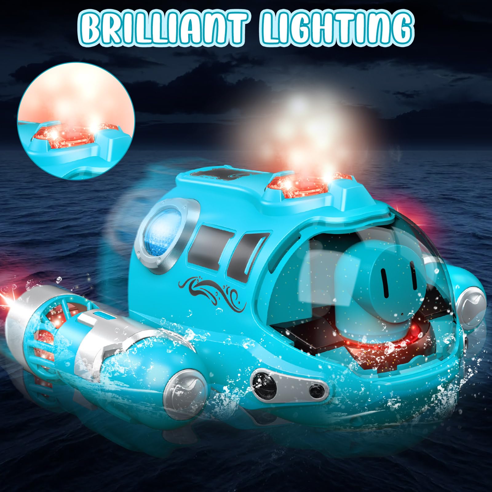Remote Control Boats for Kids - RC Boat Pool Toys, 2.4GHZ RC Spray ...