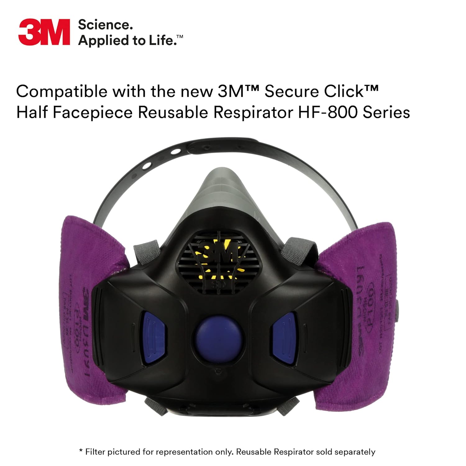 Buy Secure Click 3M P100 Respirator Filter, D3091 Protection Against ...