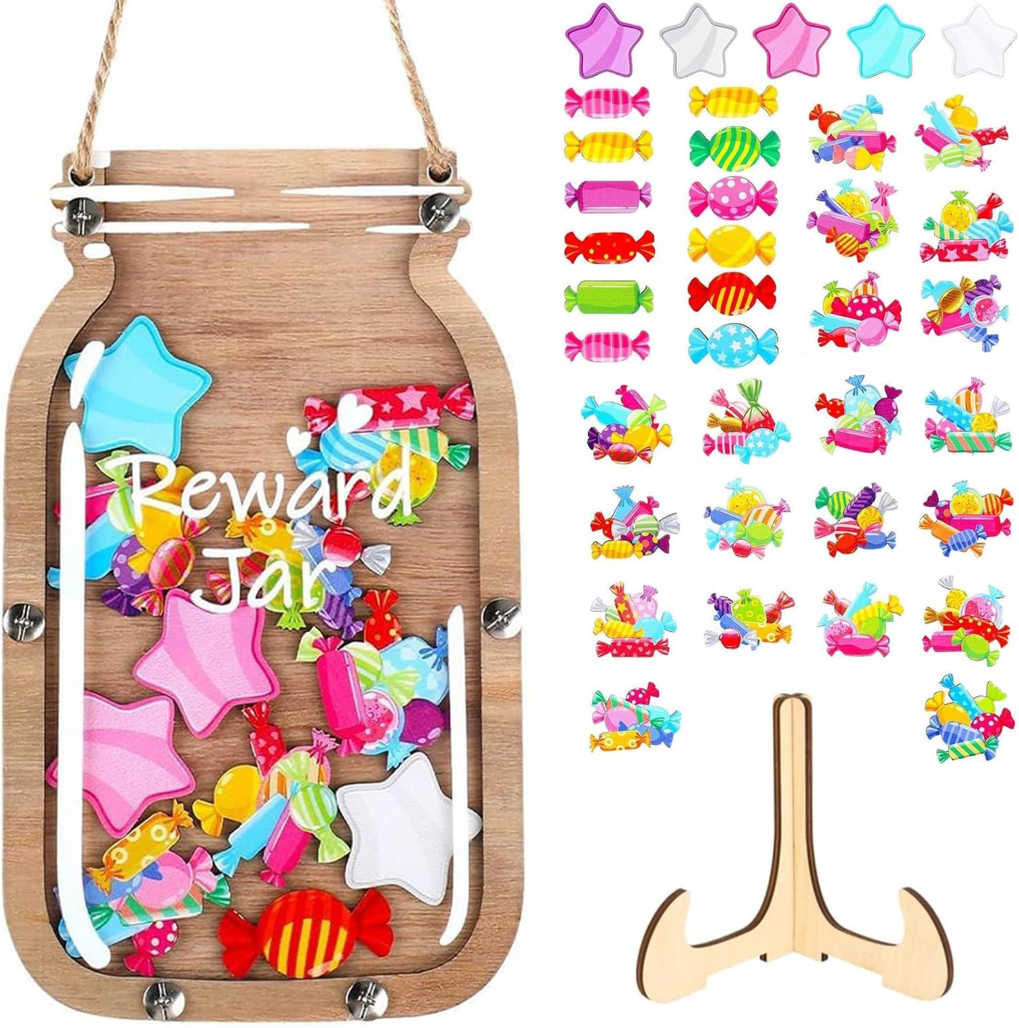Reward Board Children, Reward System Children Sweets Star Reward Glass ...