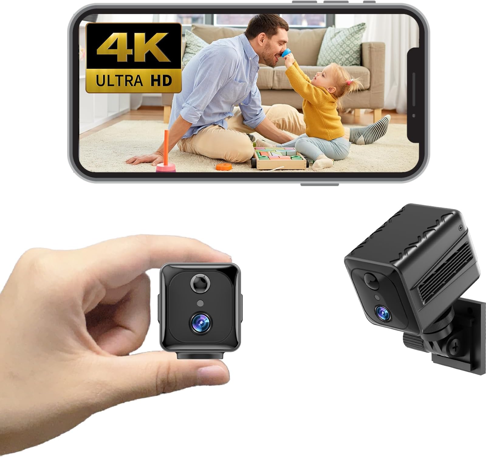 Amazon.com : Spy Focus Magnetic Mini Security Camera Outdoor, Camtrix ...