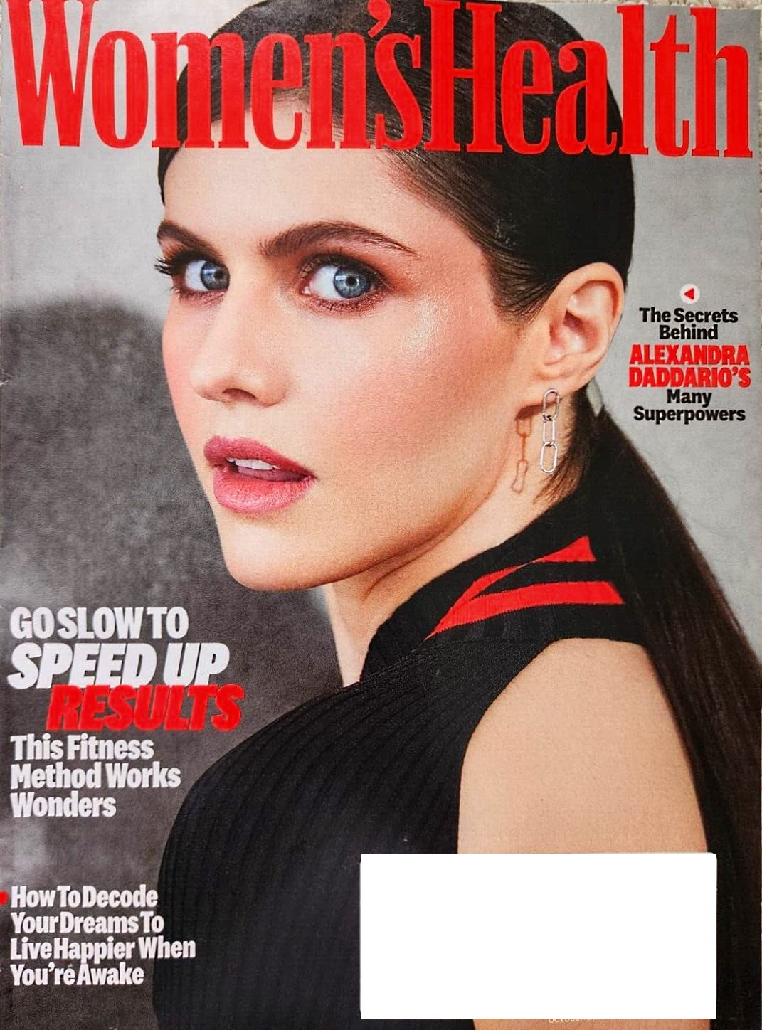 WOMEN'S HEALTH Magazine October 2022 ALEXANDRA DADDARIO Cover: Amazon ...