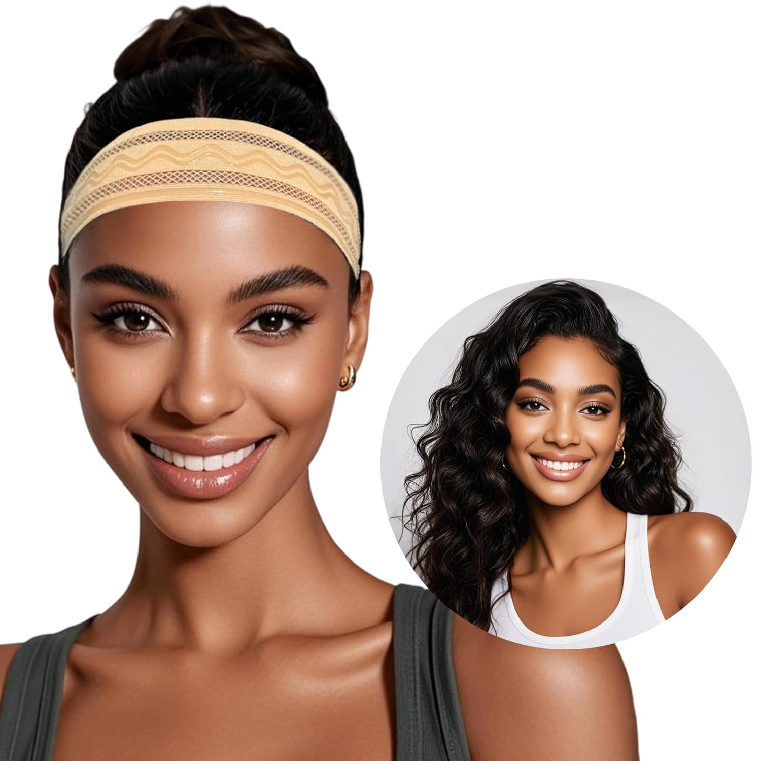 Amazon.com : Ultra-Thin Wig Grip Band for Women – Non-Slip Silicone ...