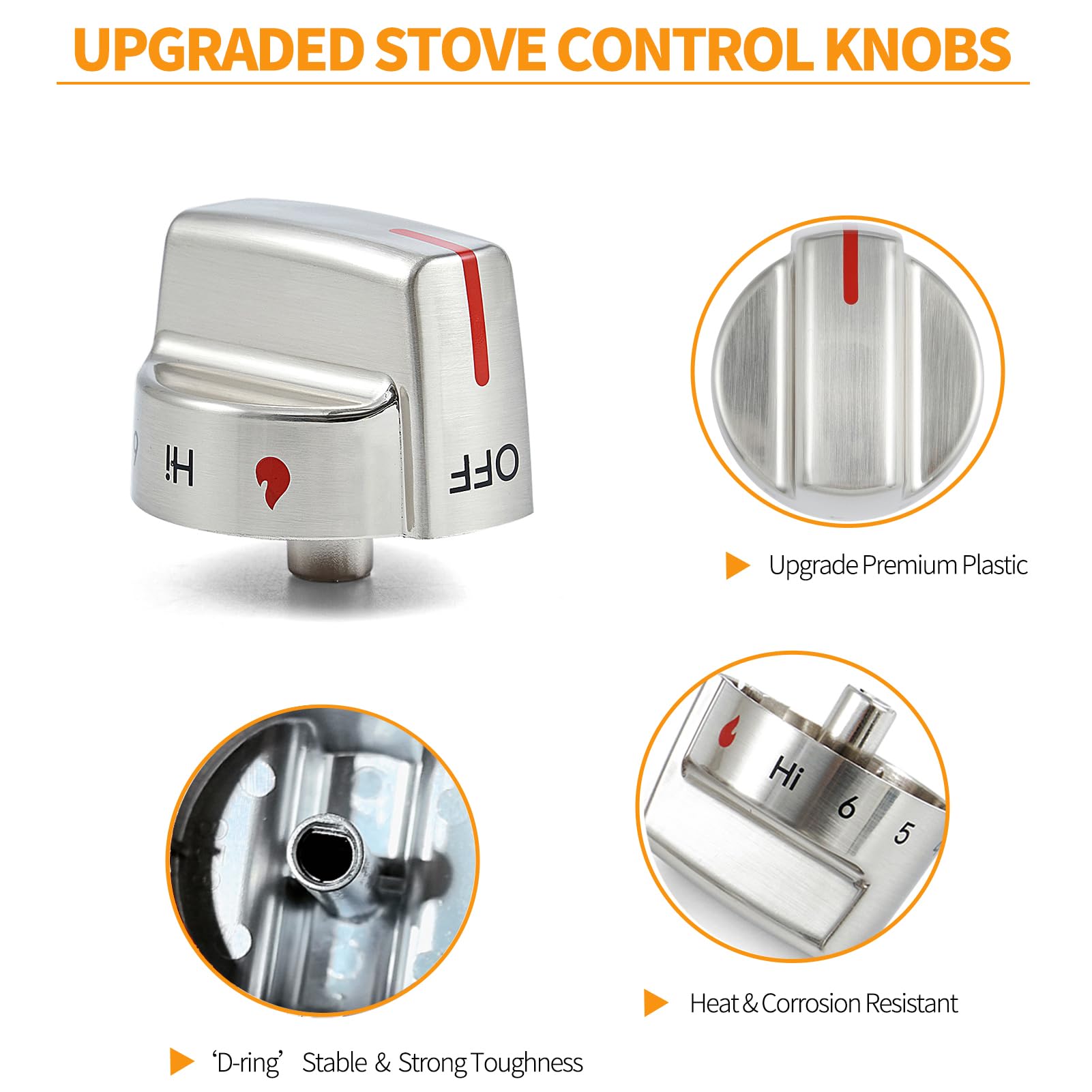 Snapklik.com : Atgestore 5304509064 5304509929 Stainless Steel Stove ...