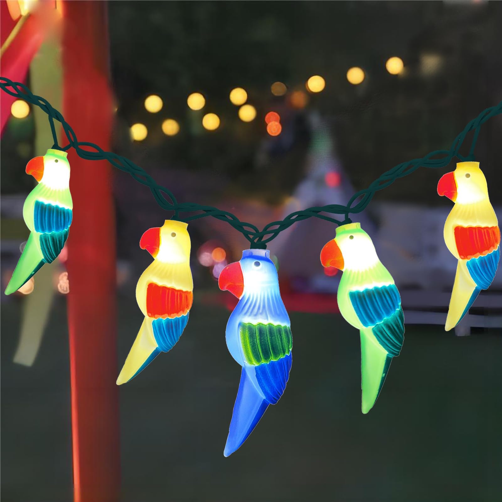 Amazon.com: Kurt Adler UL 10-Light Parrot Light Set : Home & Kitchen