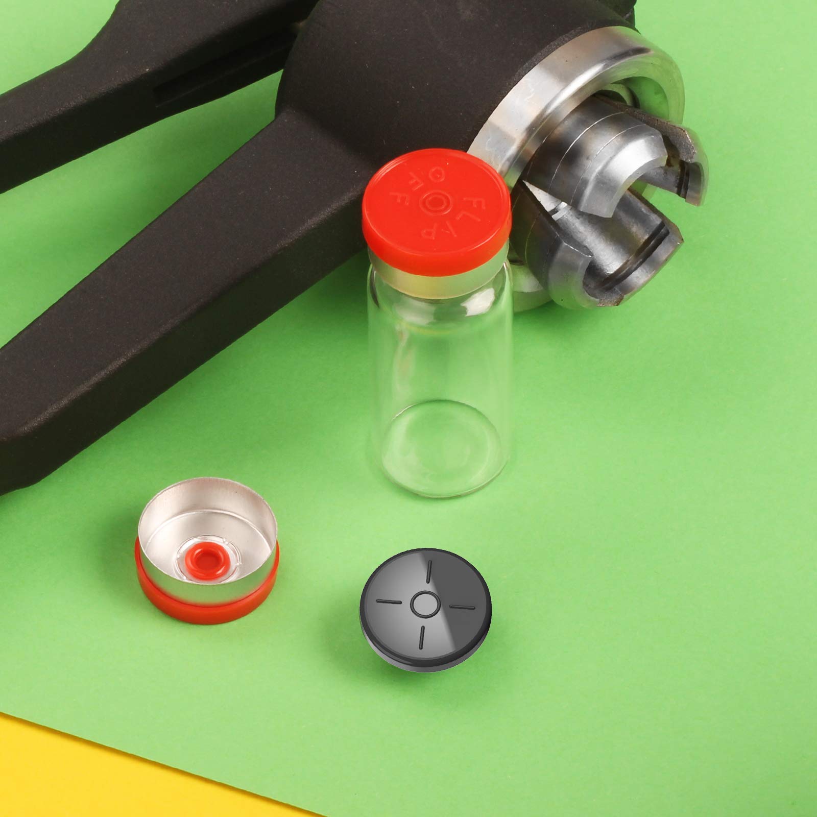 Snapklik.com : 20mm Vial Butyl Stoppers 100 Pcs, Mushroom Self Healing ...