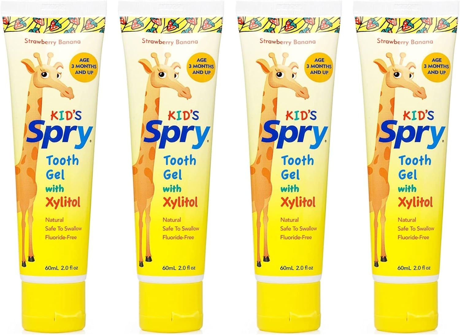 Amazon.com : Spry Natural Xylitol Toothpaste for Baby, Toddler and Kids ...