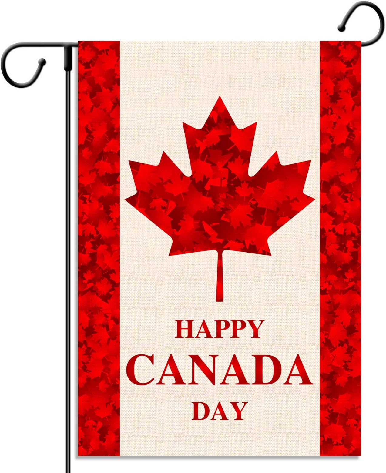 Amazon.com: Happy Canada Day Banner Happy Birthday Backdrop Red White ...